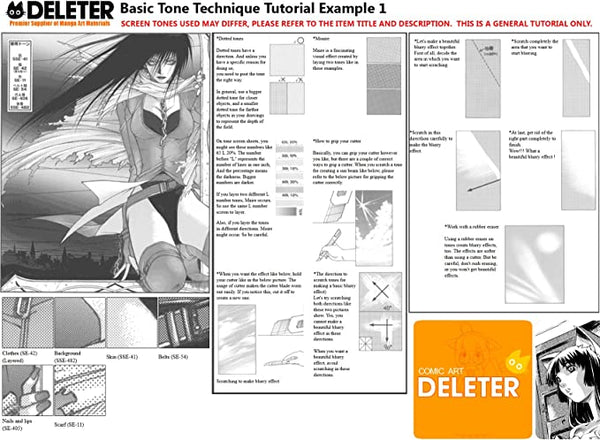 Deleter Screen Tone Set vol.6 (4 sheets) – DELETER-USA